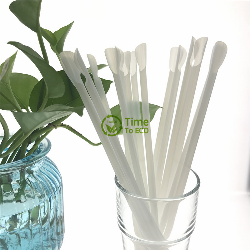 Eco Friendly Biodegradable Pla Spoon Straw
